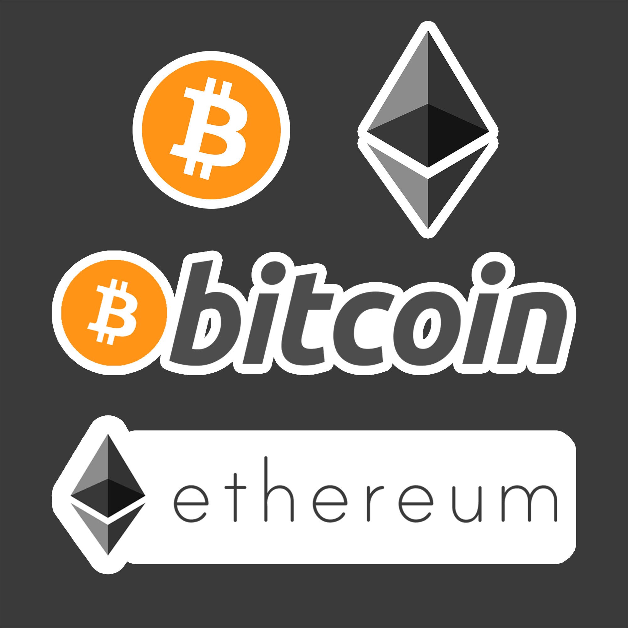 Best Bitcoin Cryto Stickers Gift Idea Ethereum Stickers For | Etsy