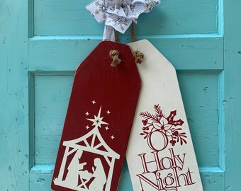 Christmas Door Tag - Etsy
