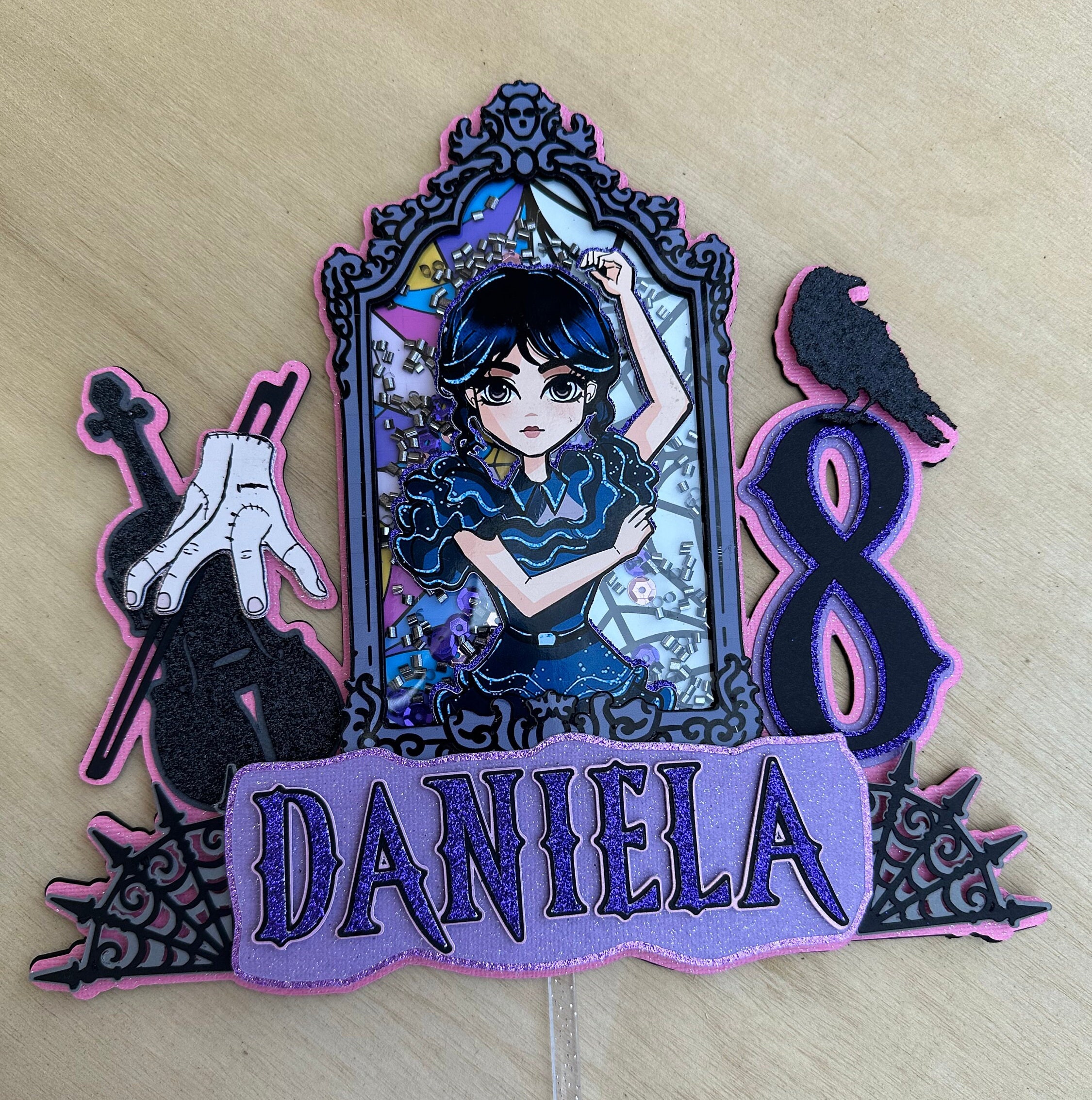 Wednesday Addams Cake Topper, Wednesday Topper Shaker, Cake Topper - Etsy