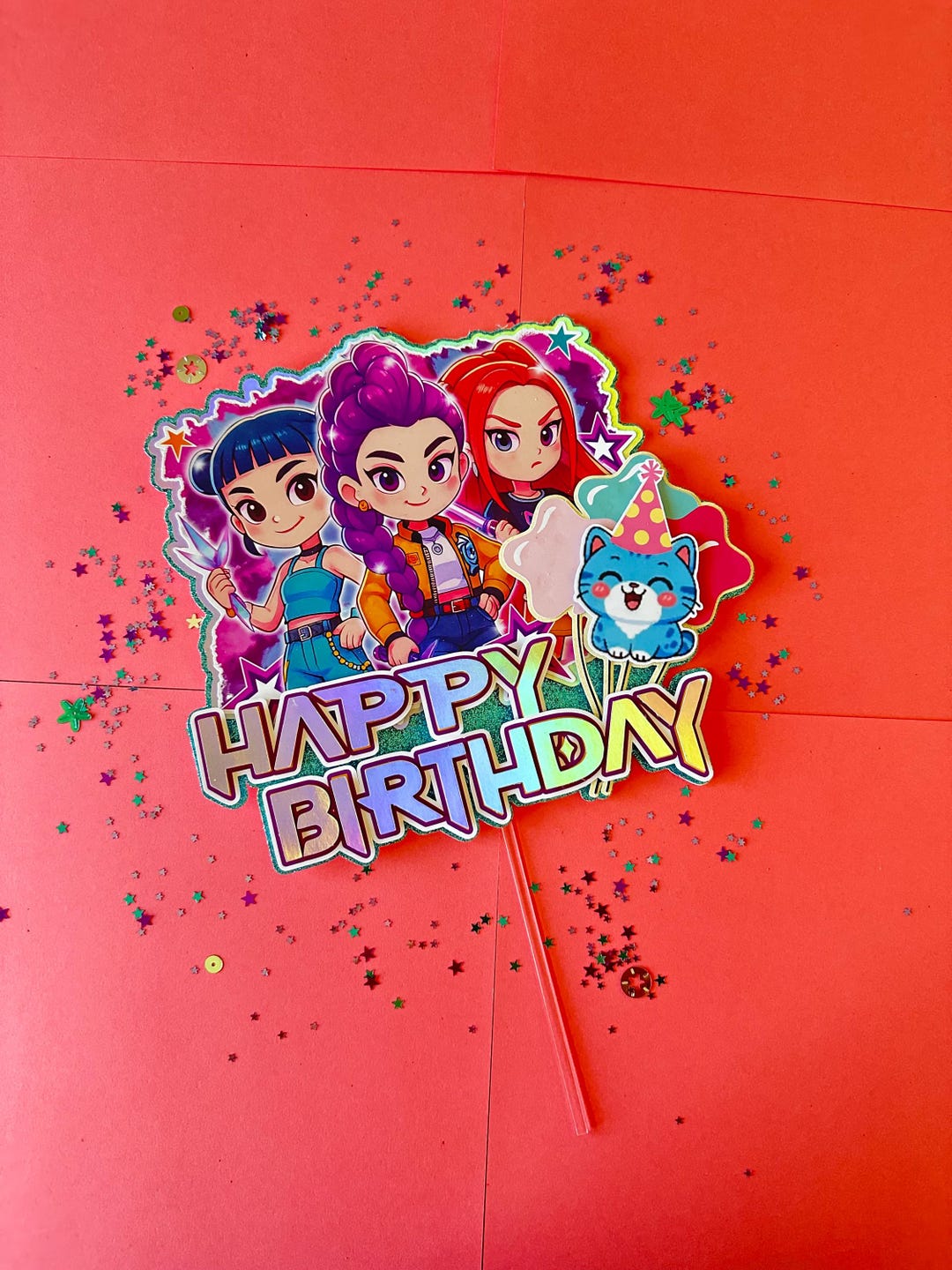 Kpop Cake Topper: Huntrix Party Decorations - Etsy