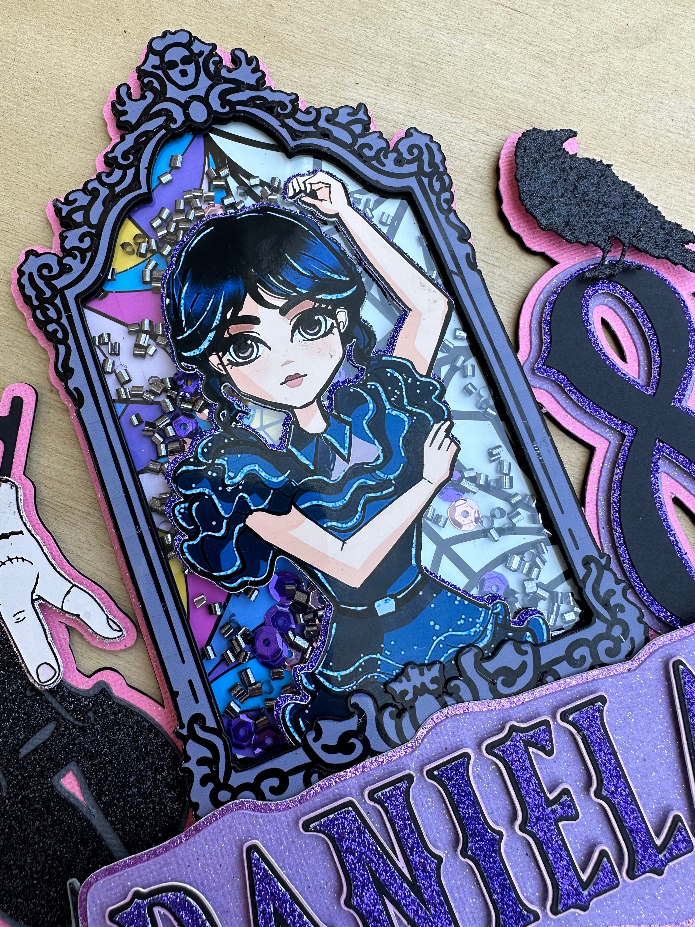 Wednesday Addams Cake Topper, Wednesday Topper Shaker, Cake Topper - Etsy