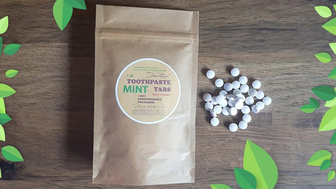 Dentin™ Toothpaste Tablets + Fluoride (15-720 Tab Packs) Eco-friendly ...