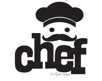 Chef Decal | Etsy