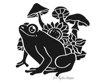 Frog Window Decal - Etsy