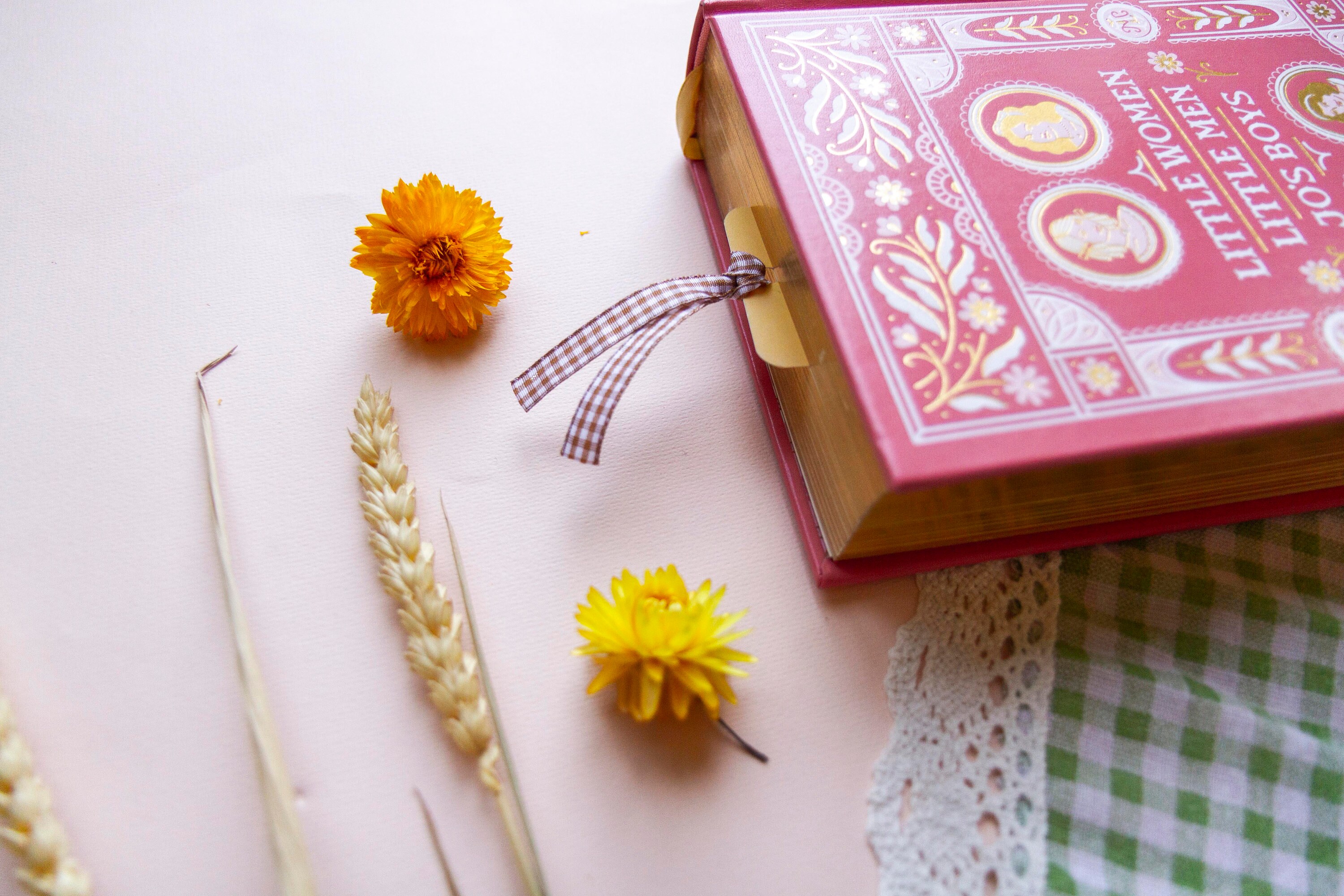 Cottage Core Bookmark With Ribbon Aesthetic Ribbon Bookmark | Etsy
