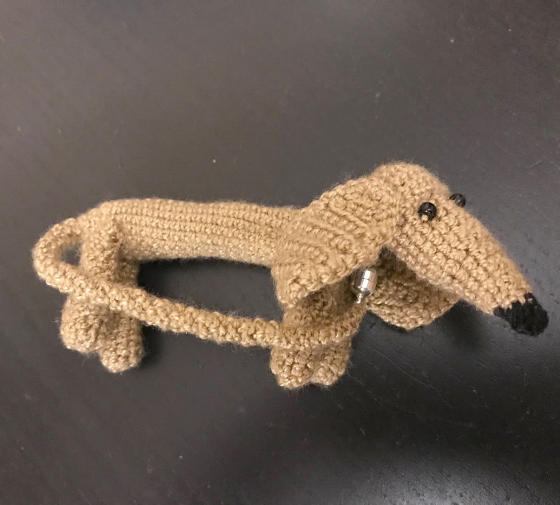 Wiener Dog Crochet Bracelet - Etsy