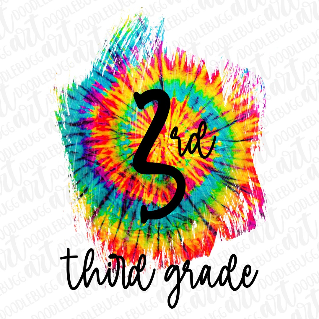 Third Grade Transparent PNG File, INSTANT DOWNLOAD, Printable, Transfer ...