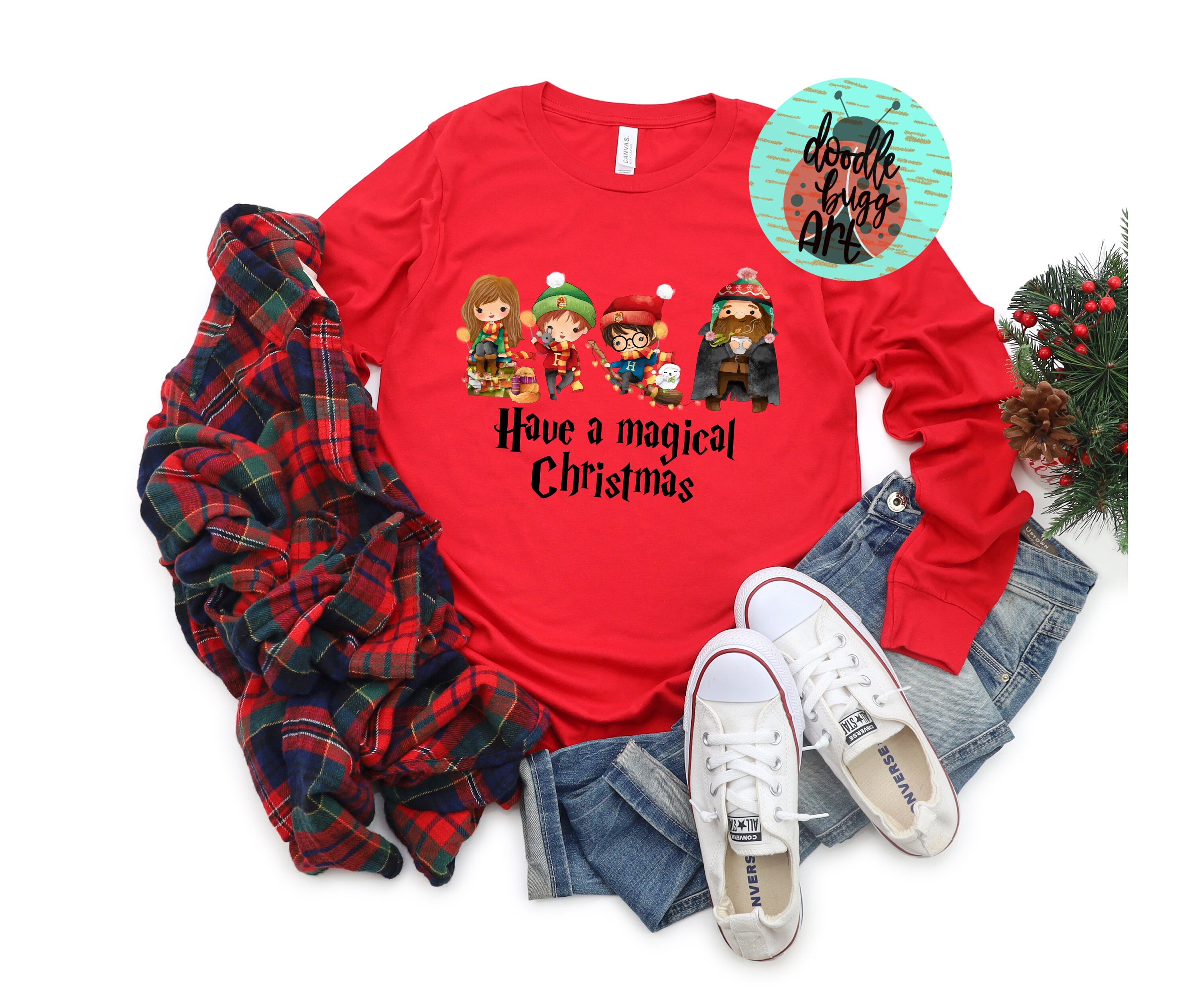 Magical Christmas Wizard Inspired Transparent PNG File | Etsy