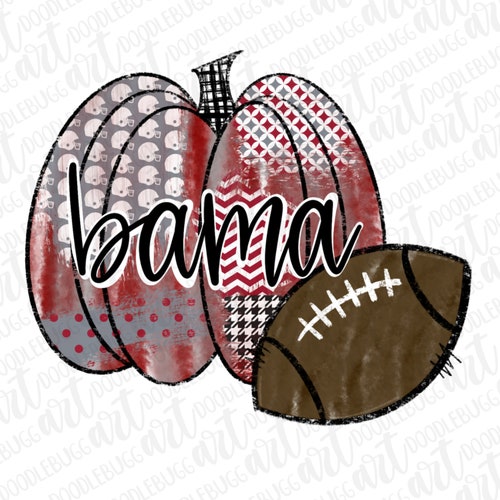 Bama Pumpkin and Football Transparent PNG File File for - Etsy