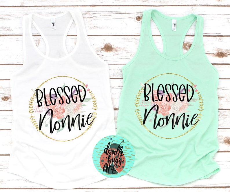 Blessed Nonnie Transparent PNG File File for Sublimation - Etsy