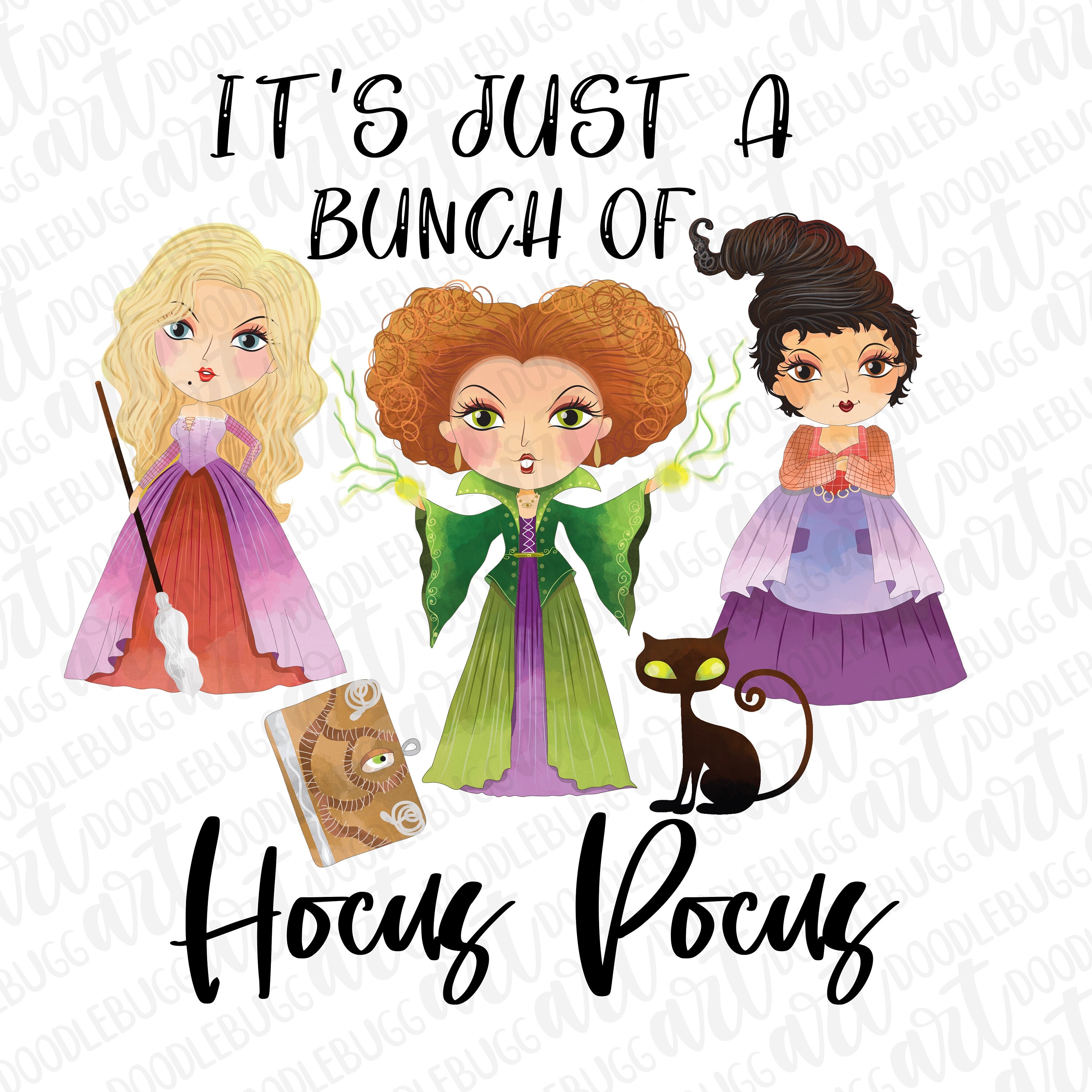 A Bunch of Hocus Pocus Inspired transparent PNG file file for | Etsy