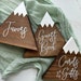 Mountain Table Numbers for Mountain Wedding Decorations for Mountain ...