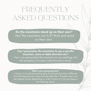 Mountain Table Numbers for Mountain Wedding Decorations for Mountain ...