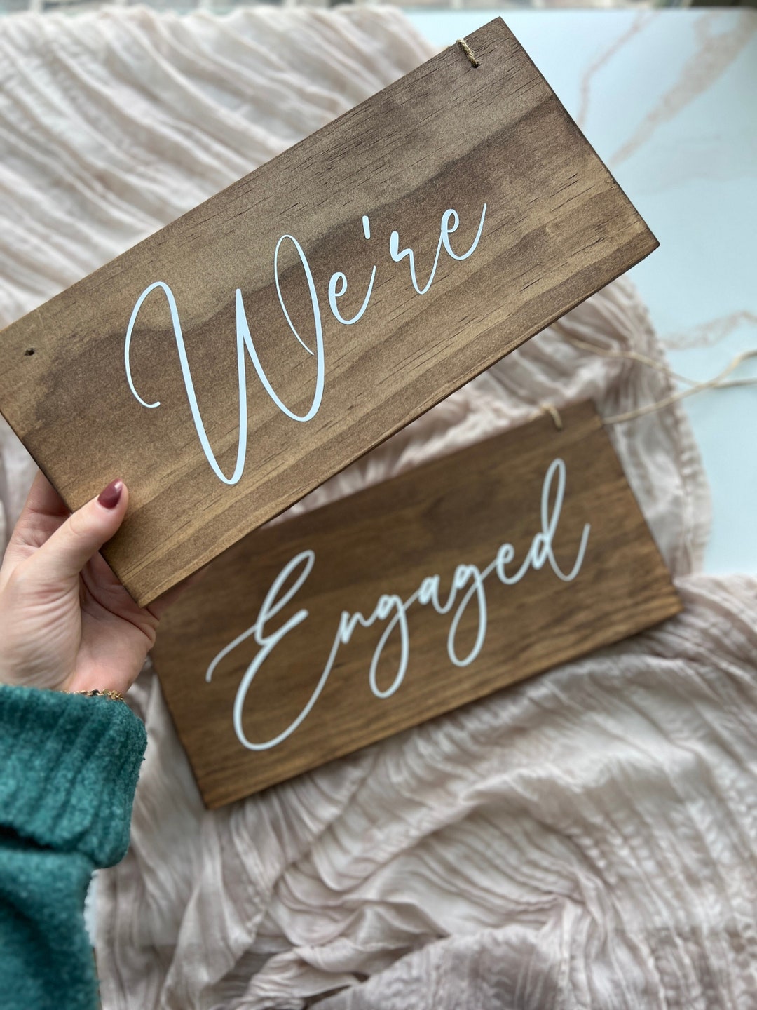 Backpack Signs Just Married Backpack Sign for Mountain Wedding ...