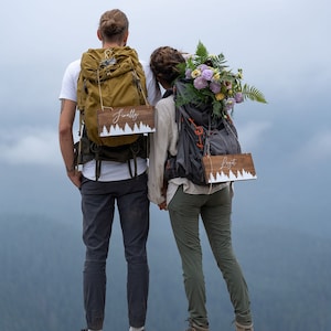 Backpack Signs Finally Legit Backpack Sign for Mountain Wedding ...