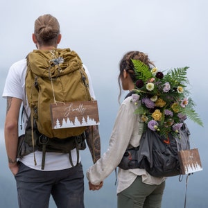 Backpack Signs Finally Legit Backpack Sign for Mountain Wedding ...
