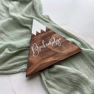 Mountain Table Numbers for Mountain Wedding Decorations for Mountain ...