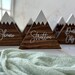 Mountain Table Numbers for Mountain Wedding Decorations for Mountain ...