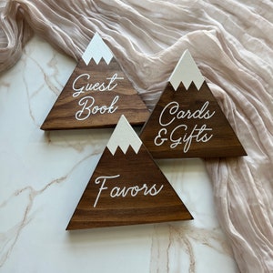 Mountain Table Numbers for Mountain Wedding Decorations for Mountain ...