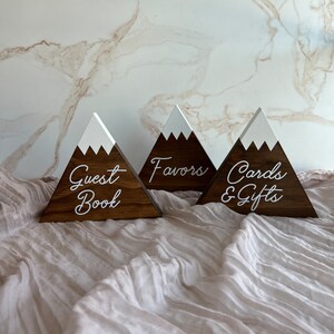 Mountain Table Numbers for Mountain Wedding Decorations for Mountain ...