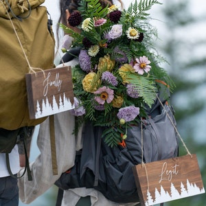 Backpack Signs Finally Legit Backpack Sign for Mountain Wedding ...