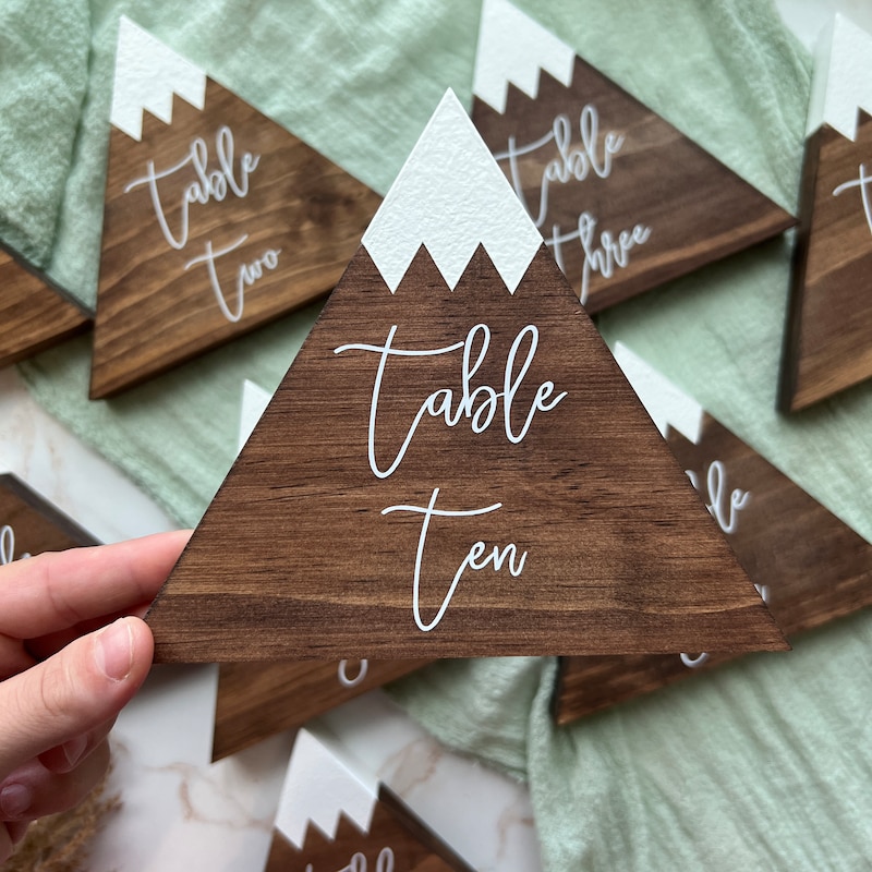 Mountain Table Numbers - Etsy