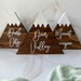 Mountain Table Numbers for Mountain Wedding Decorations for Mountain ...