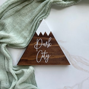 Mountain Table Numbers for Mountain Wedding Decorations for Mountain ...