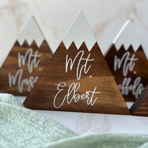 Mountain Table Numbers for Mountain Wedding Decorations for - Etsy