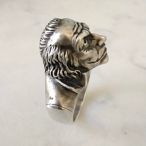 Clown Silver Ring - Comedian Ring - Comic Ring - Humorist Ring ...