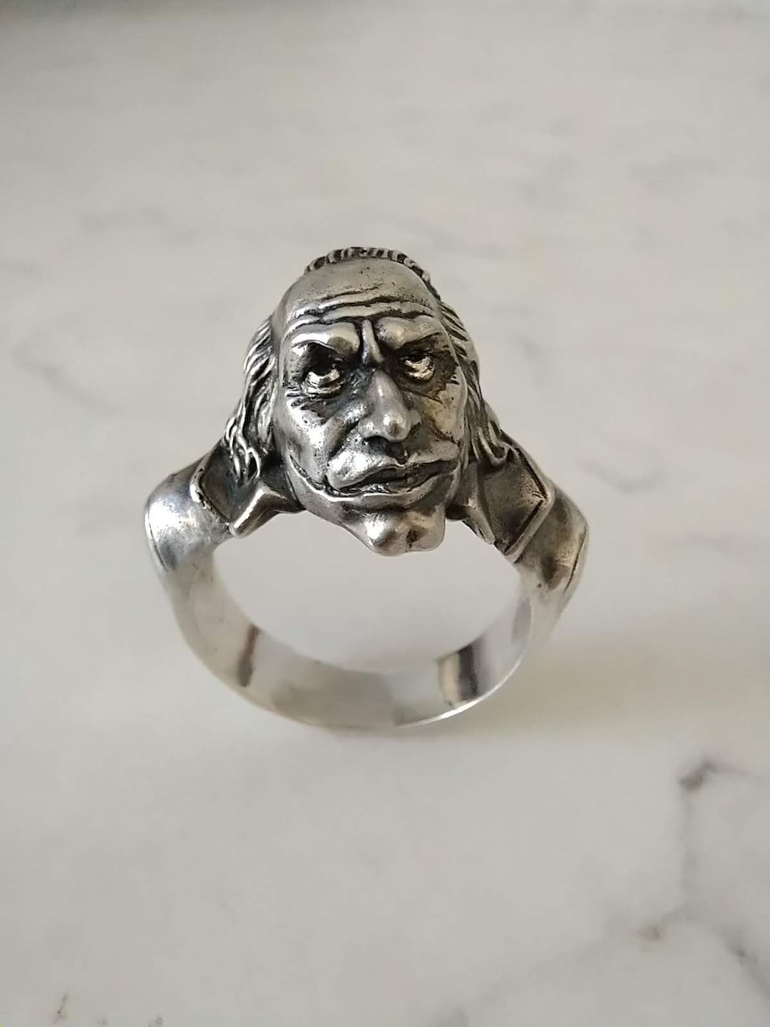Clown Silver Ring - Comedian Ring - Comic Ring - Humorist Ring ...