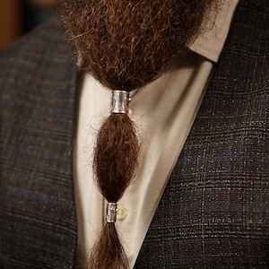 Sterling Silver Beard Beads - Hair Beads - Beard Jewelry - Beard ...