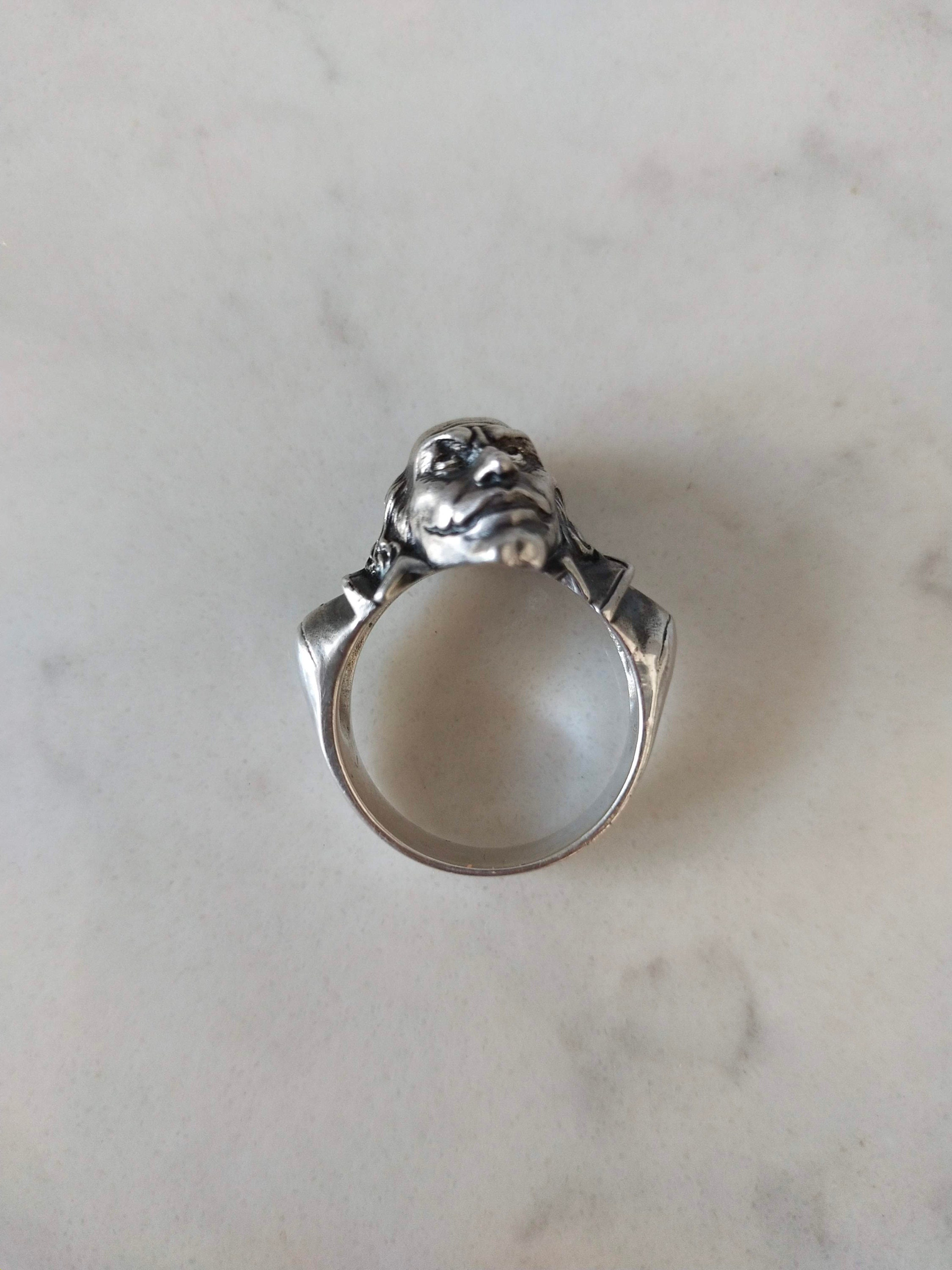 Joker - Clown Ring - Comedian Ring - Comic Ring - Humorist Ring - Ring ...