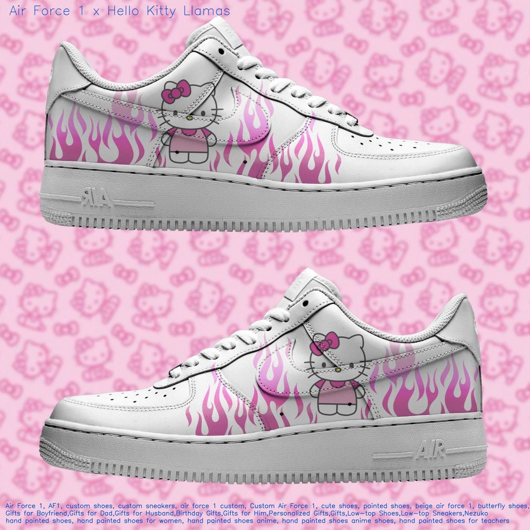 Air Force 1 X Hello Kitty Llamas Custom Air Force 1,limited Edition Buy ...