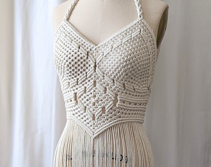 Macrame Dress, Goddess Dress, Bohemian Bride Dress, Festival Dress - Etsy