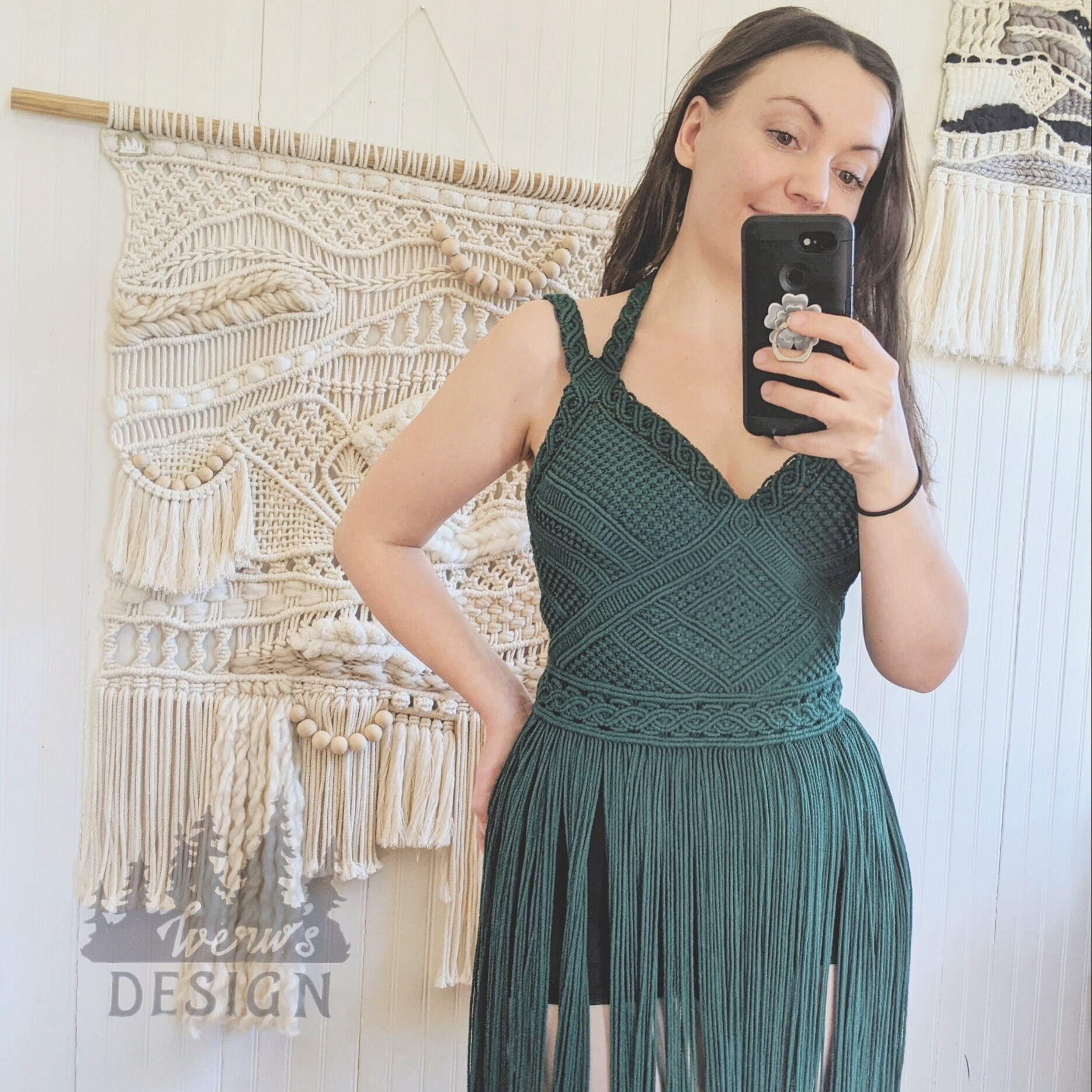 Macrame dress Handmade luxury dress Macrame Corset Festival | Etsy