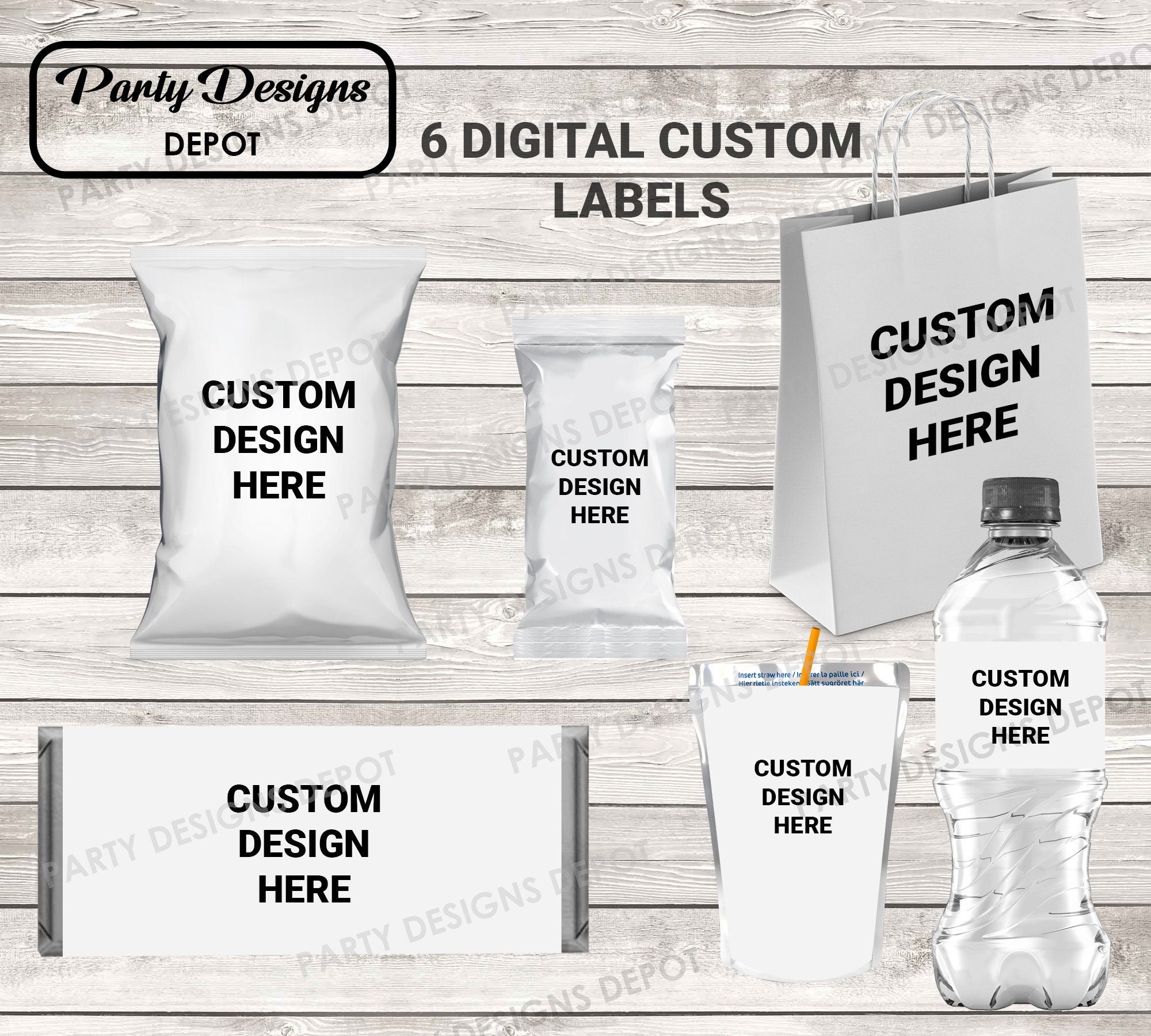 Custom Party Bundle Personalized Party Bundle Custom Party Set Party