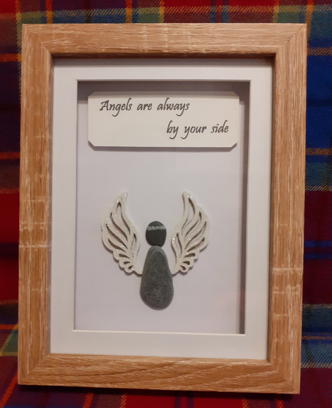 Scottish Pebble Art Angel Picture Angels Are Always by Your Side ...