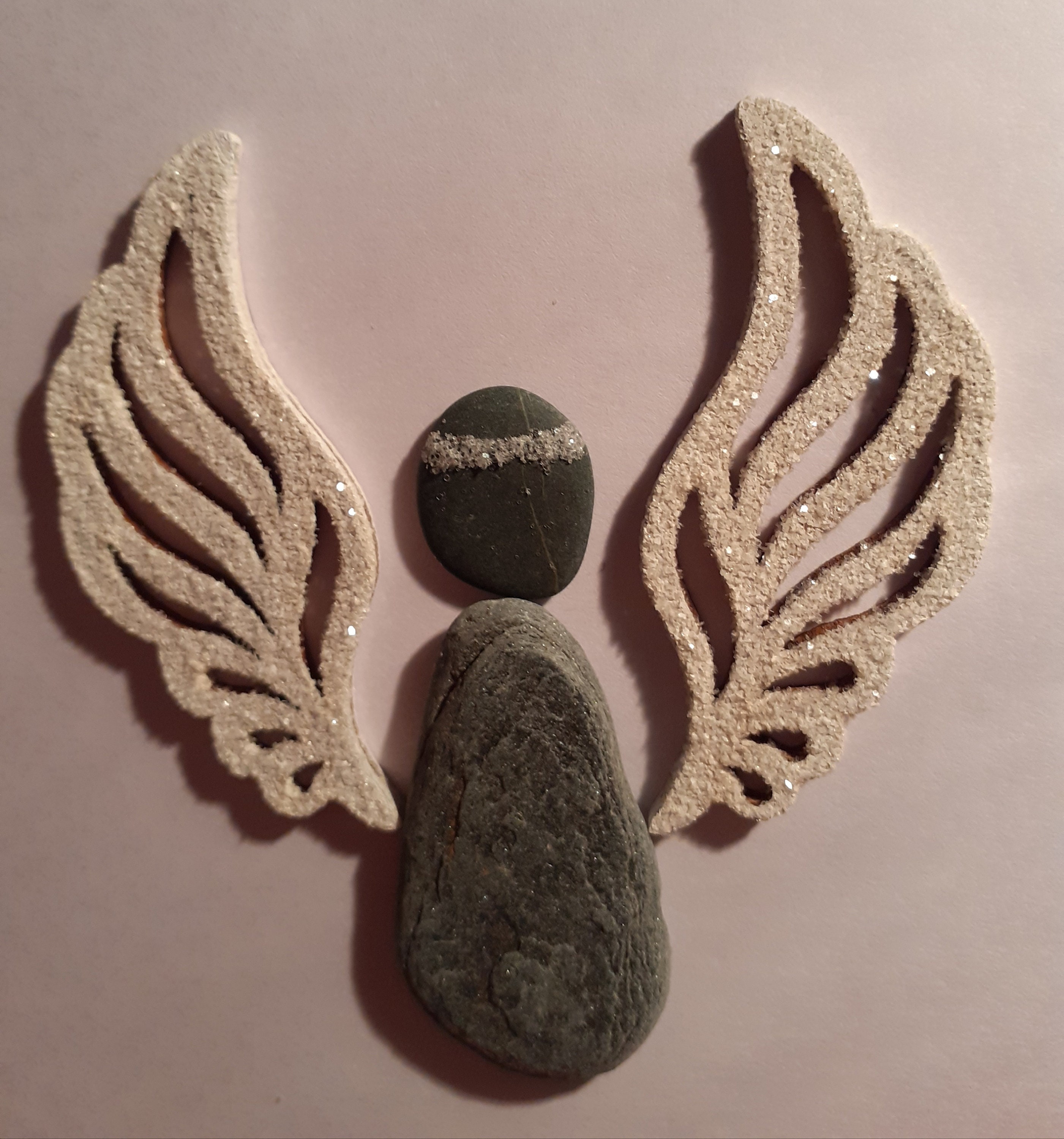 Scottish Pebble Art Angel Picture Angels Are Always by Your Side ...