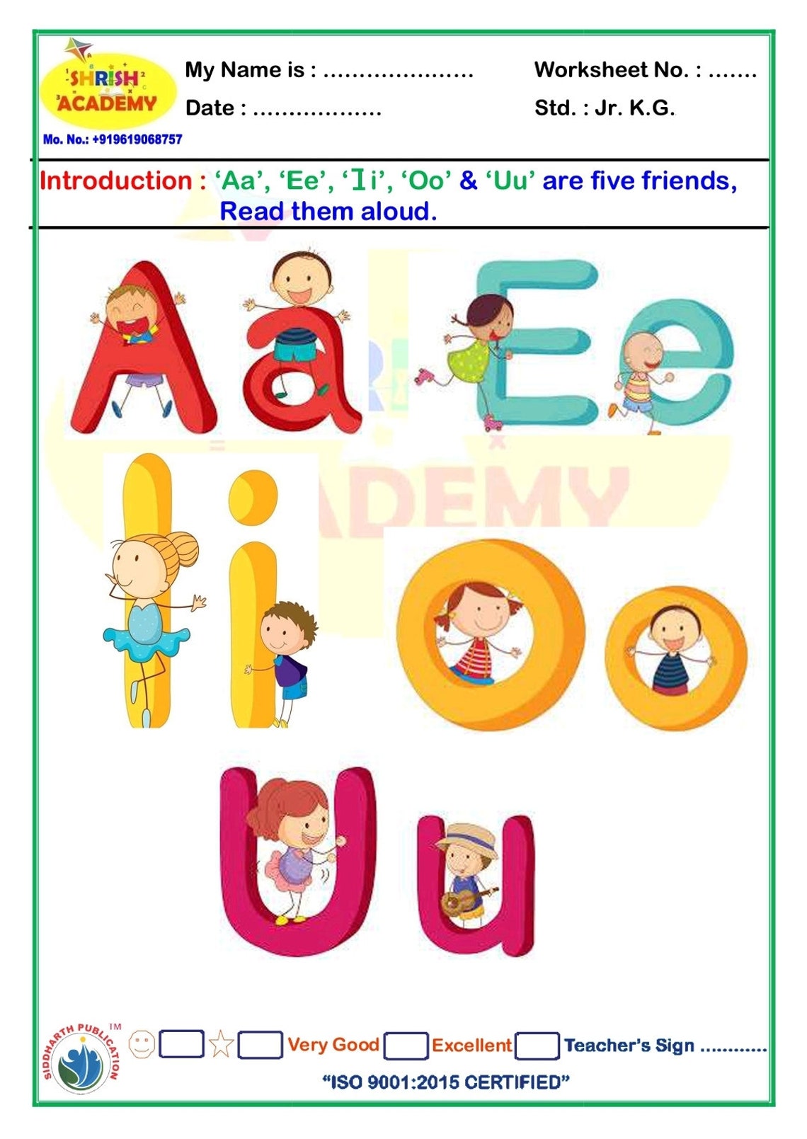100 Junior Kindergarten Worksheets Ready to Use & Printable PDF Format ...