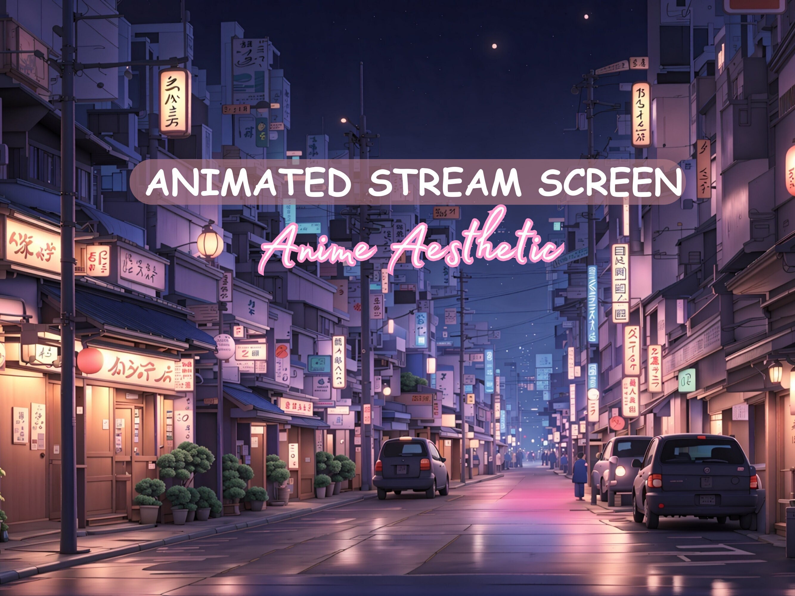 Animated Vtuber Background, Anime Aesthetic, Stream Background, OBS ...