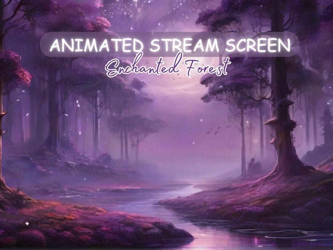 Animated Vtuber Background, Enchanted Forest, Stream Background, OBS ...