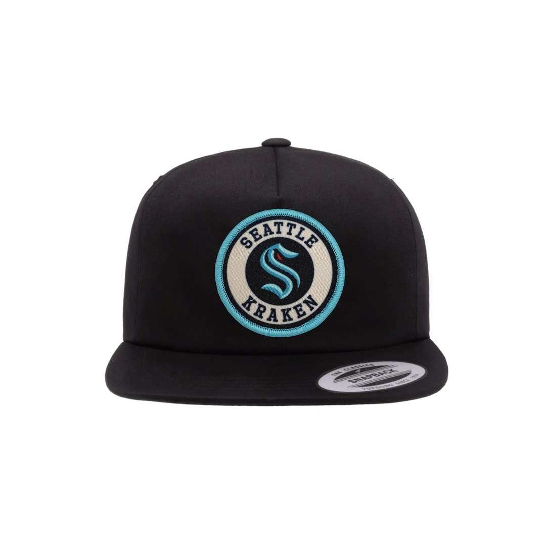 Seattle Kraken Patch Hat, Fear the Deep Cap, Krak 'em, Release the ...