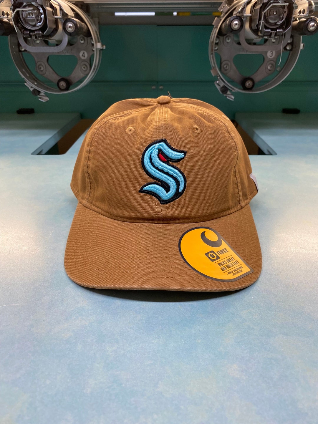 Seattle Kraken Hat Carhartt Velcro Strap Cap Hockey Gift - Etsy