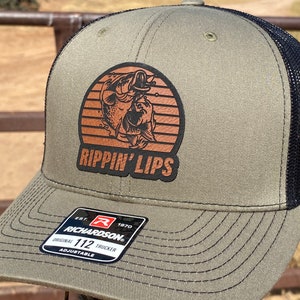 Bass Fishing Hat Rippin' Lips Fishing Hat Fishing Gift for Dad, Husband ...