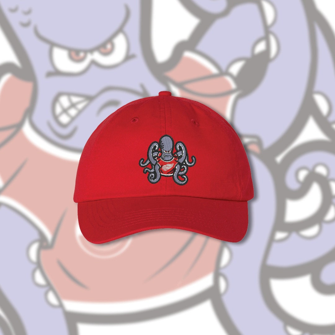 Red Wings Hat - Dad Hat - Octopus Cap - Hockey Gift - Etsy
