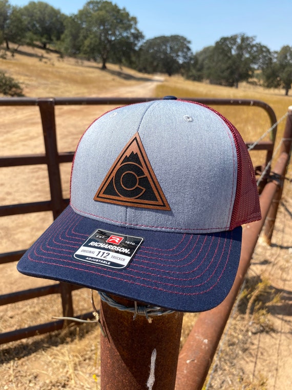Colorado Avalanche Triangle Patch Hat Leatherette - Etsy