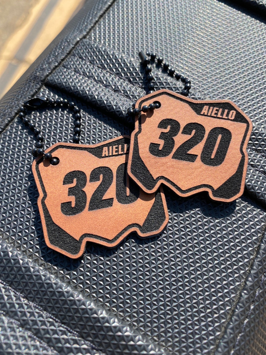 Custom Motocross Number Plate Keychains, Sets of 10 Personalized Dirt ...