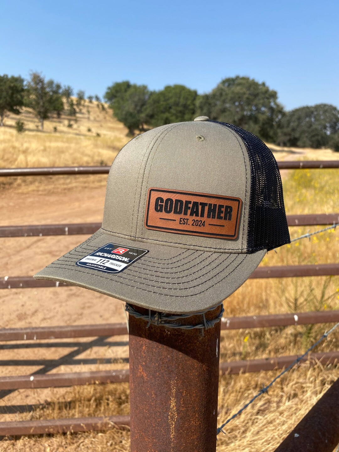 Godfather Patch Hat, Godfather Personalized Established Year any Year ...