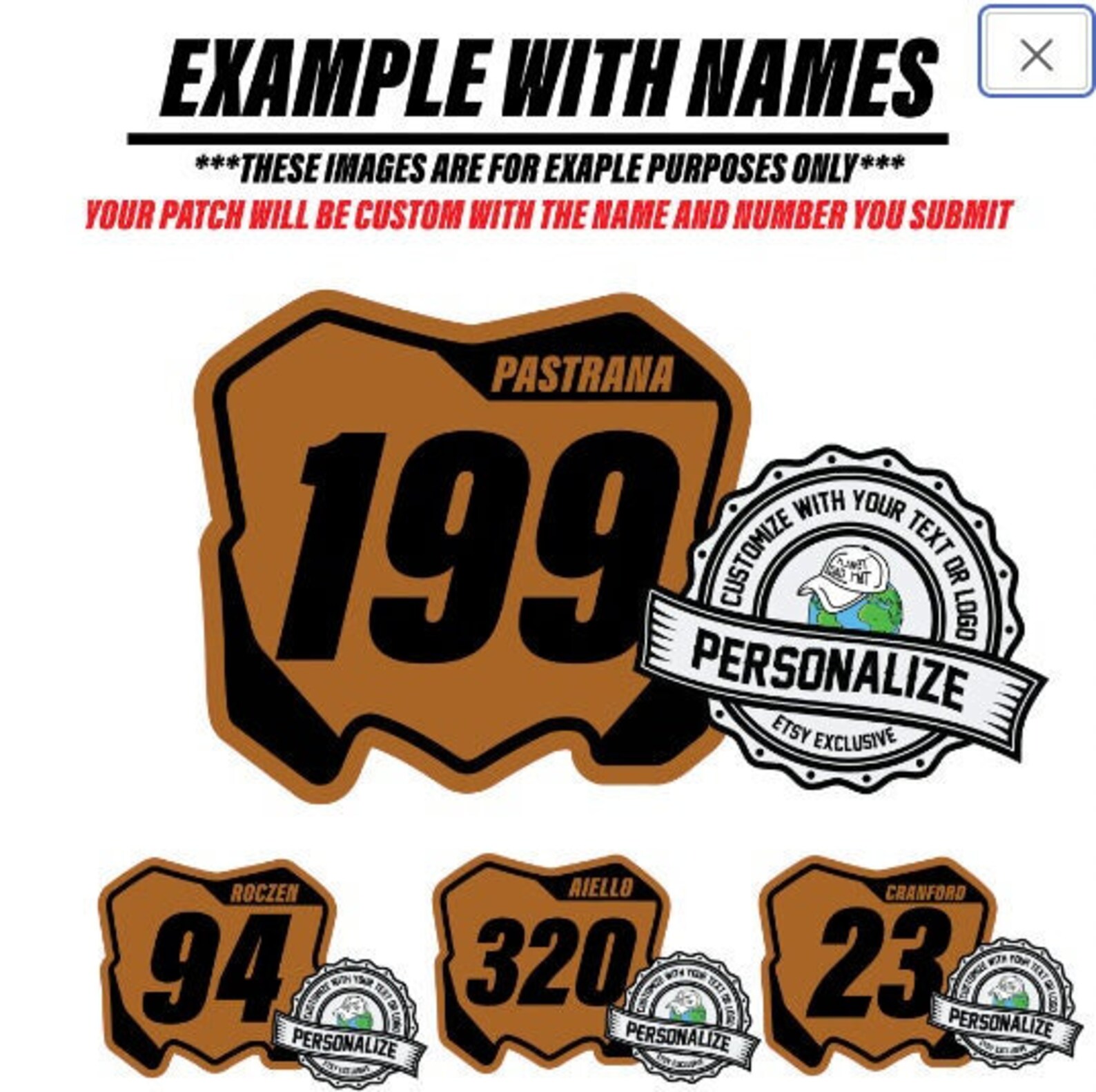 PATCH ONLY - Motocross Number Plate Patch - Dirt Bike Gift - Etsy
